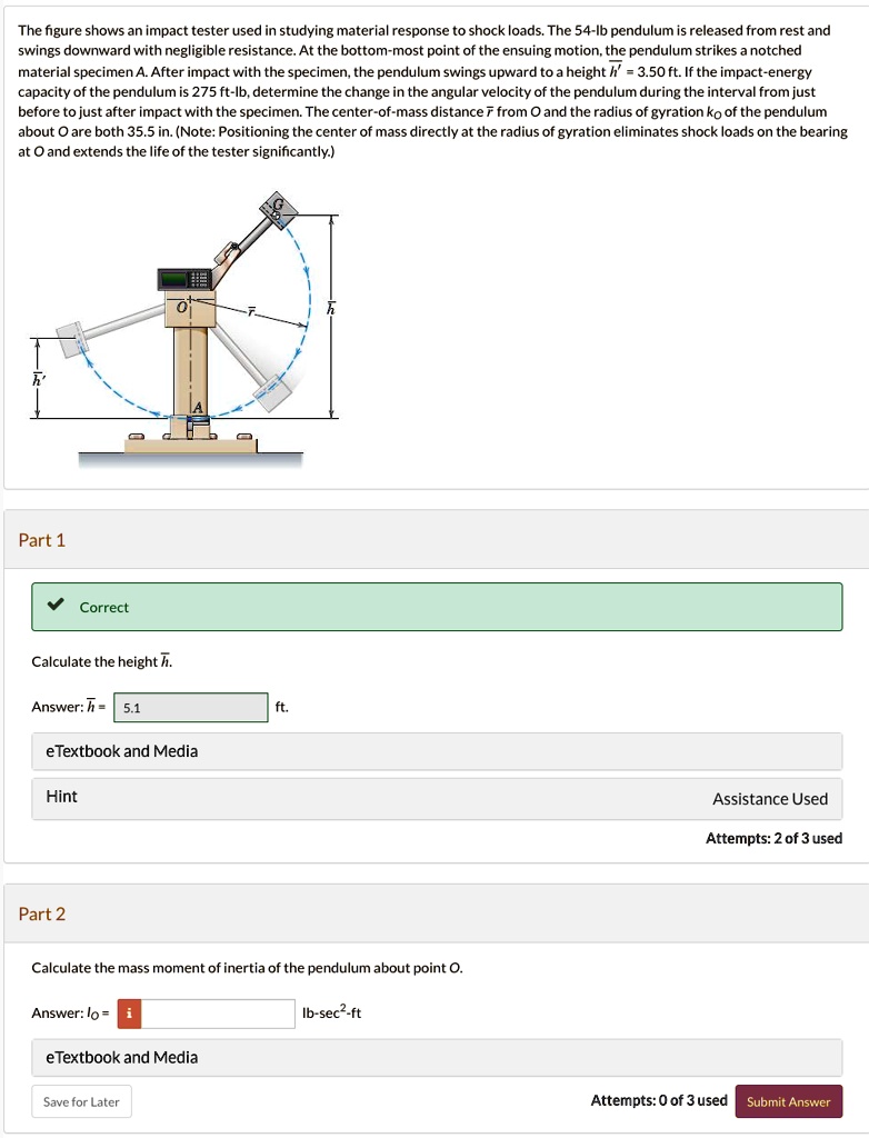 the figure shows an impact tester used in studying material response to ...