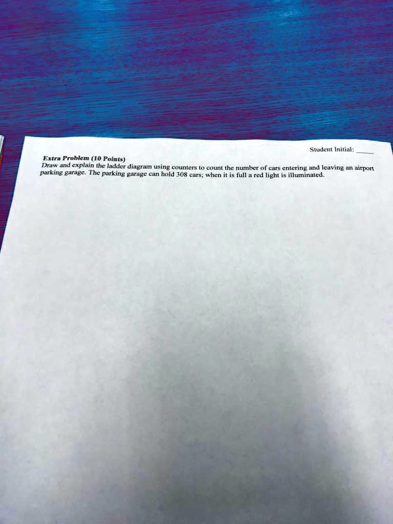 Extra Problem (10 Points) Draw and explain the ladder diagram using ...