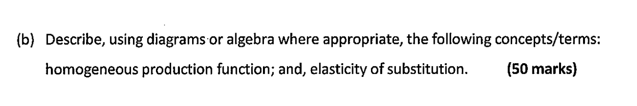 (b) Describe, using diagrams or algebra where appropriate, the ...