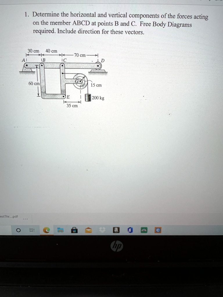 SOLVED: 'Please be clear. Thank you Determine the horizontal and ...