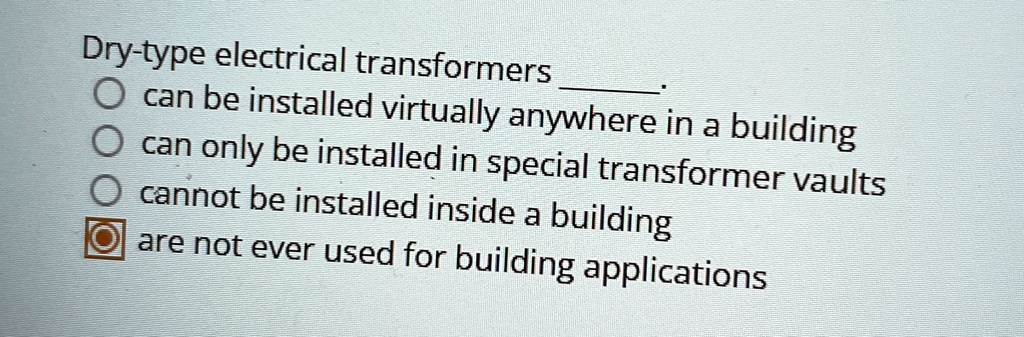 dry type electrical transformers o can be installed virtually anywhere ...