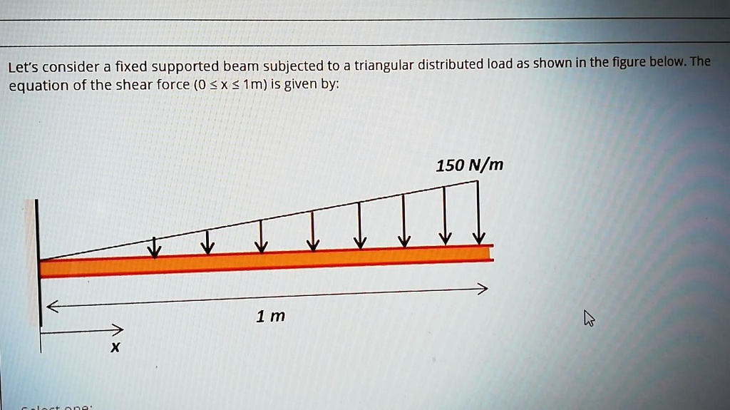 Let's consider a fixed supported beam subjected to a triangular distributed load as shown in the ...