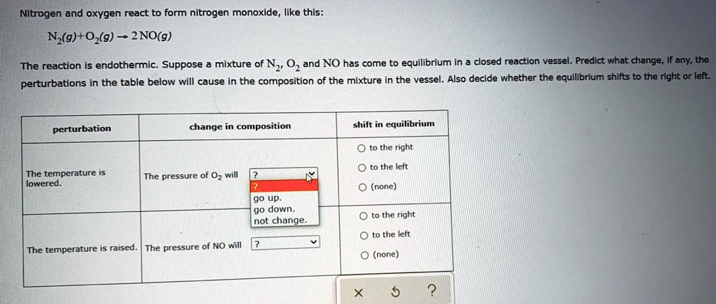 [GET ANSWER] nitrogen and oxygen react to form nitrogen monoxide like ...