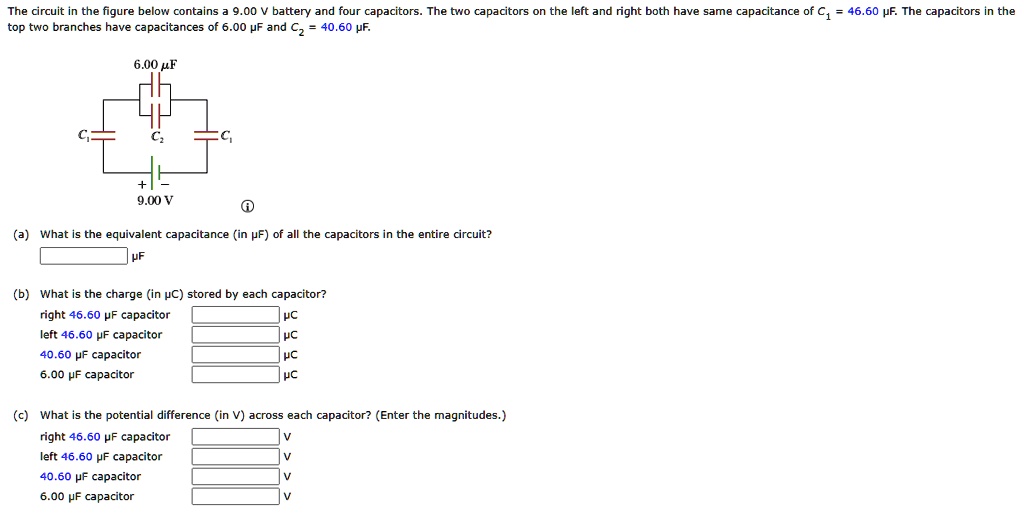 SOLVED: The circuit in the figure below contains 9.00 battery and four ...