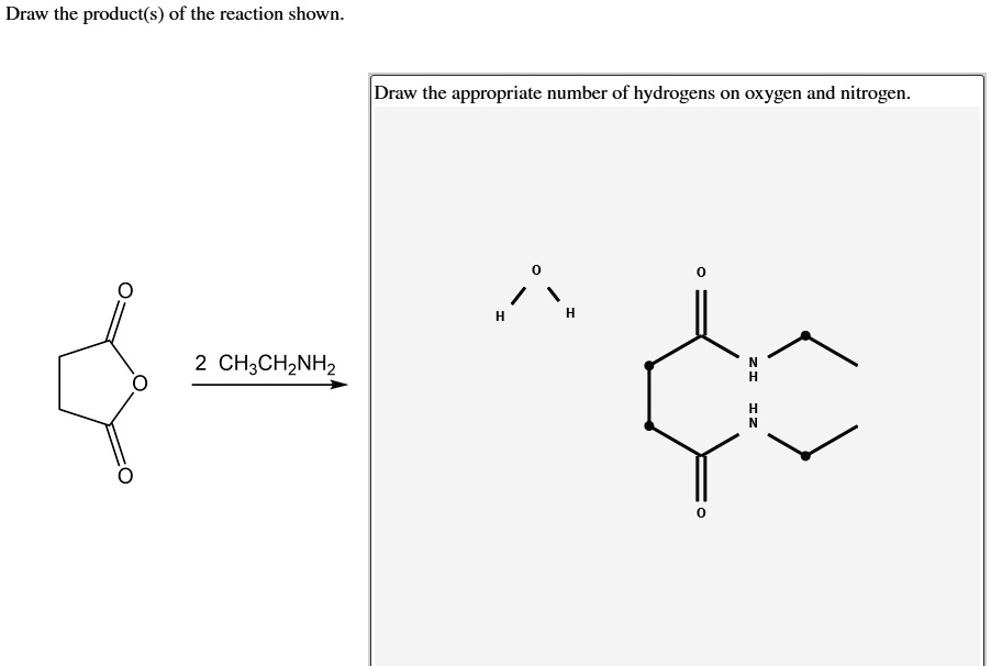 SOLVED: Draw the product(s) of the reaction shown. Draw the appropriate ...