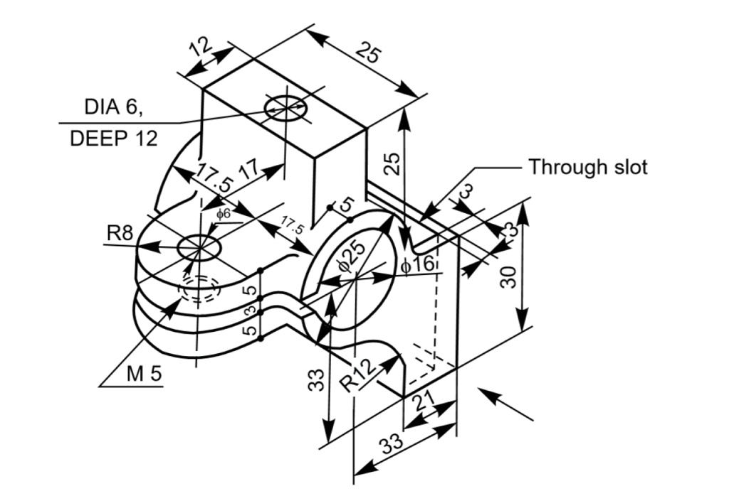 SOLVED: Draw the model shown below by using CATIA. Assembly a pulley in this circular cross ...