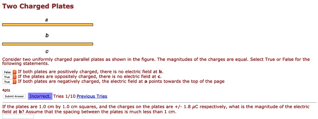 two charged plates consider two uniformly charged paralle plates as ...