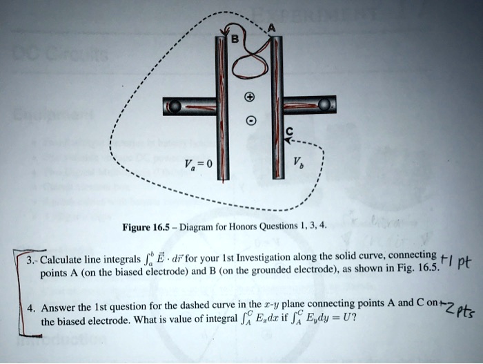SOLVED: Figure 16.5 - Diagram for Honors Questions 1, 3, 4 Points A (on ...