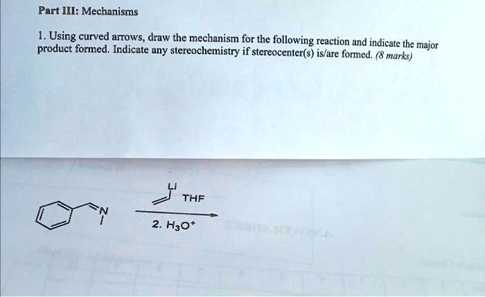 SOLVED: Part III: Mechanisms 1. Using curved arrows, draw the mechanism for the following ...