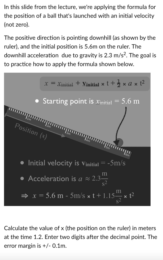 SOLVED:In this slide from the lecture, we're applying the formula for ...