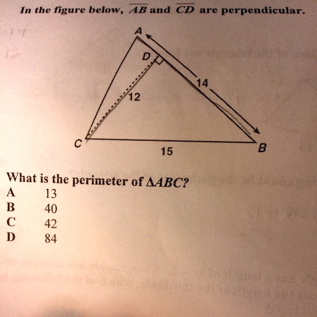 in the figure below line ab and line cb are perpendicular what is the ...