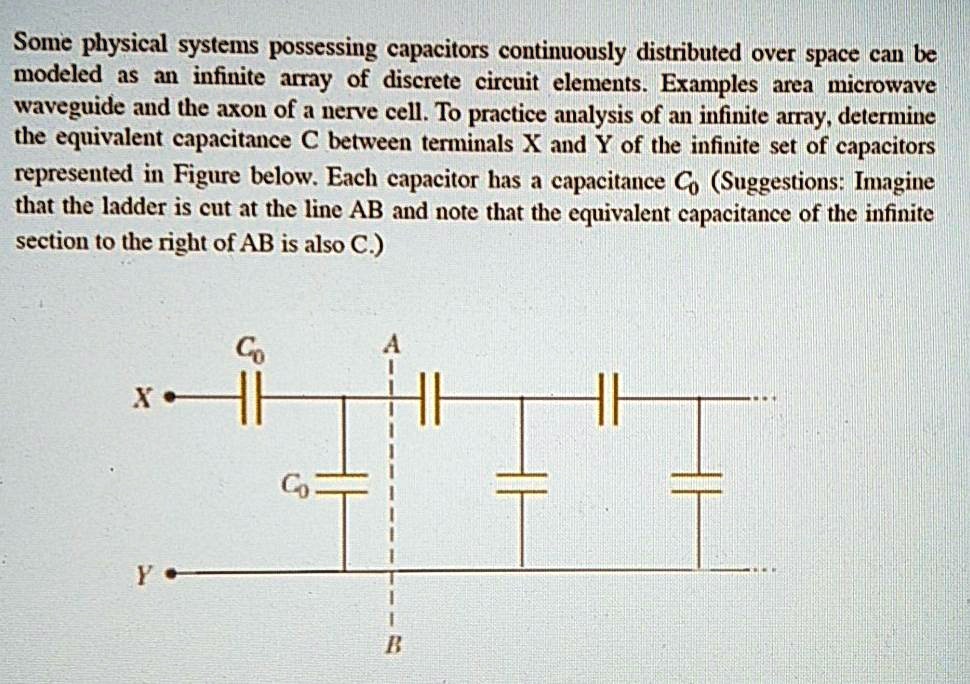some physical systems possessing capacitors continuously distributed ...