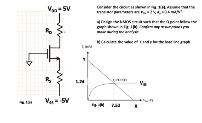 SOLVED: Vpo=5V Consider the circuit as shown in Fig.1(a). Assume that ...