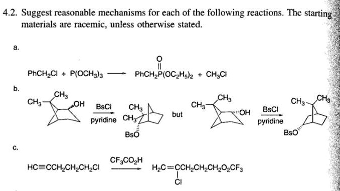 42 suggest reasonable mechanisms for each of the following...