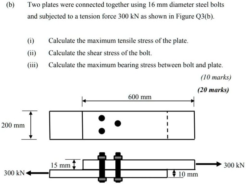 SOLVED: Answer please. Thank you. (b) Two plates were connected ...