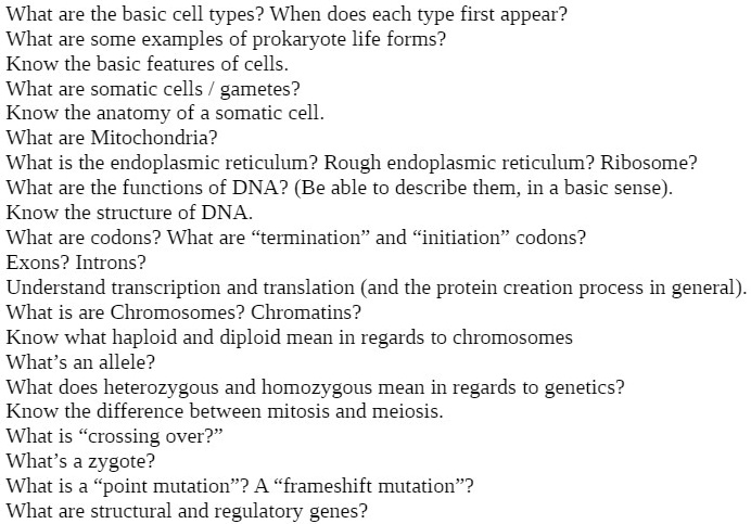 what are the basic cell types when does each type first appear what are ...