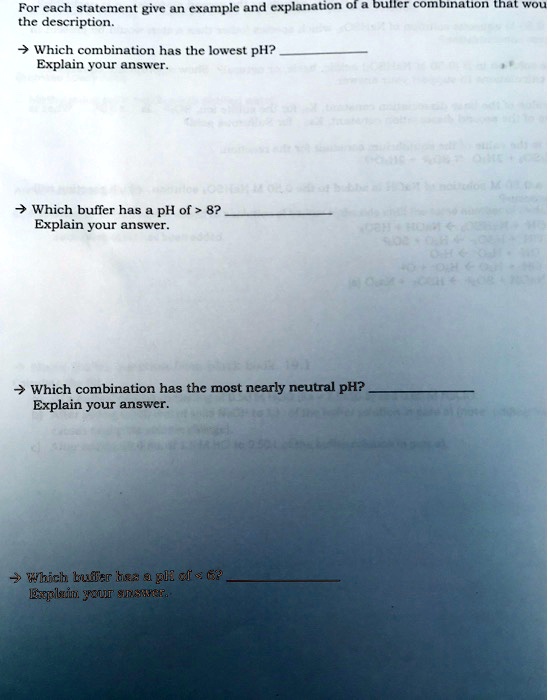 For each statement, give an example and explanation of a buffer ...