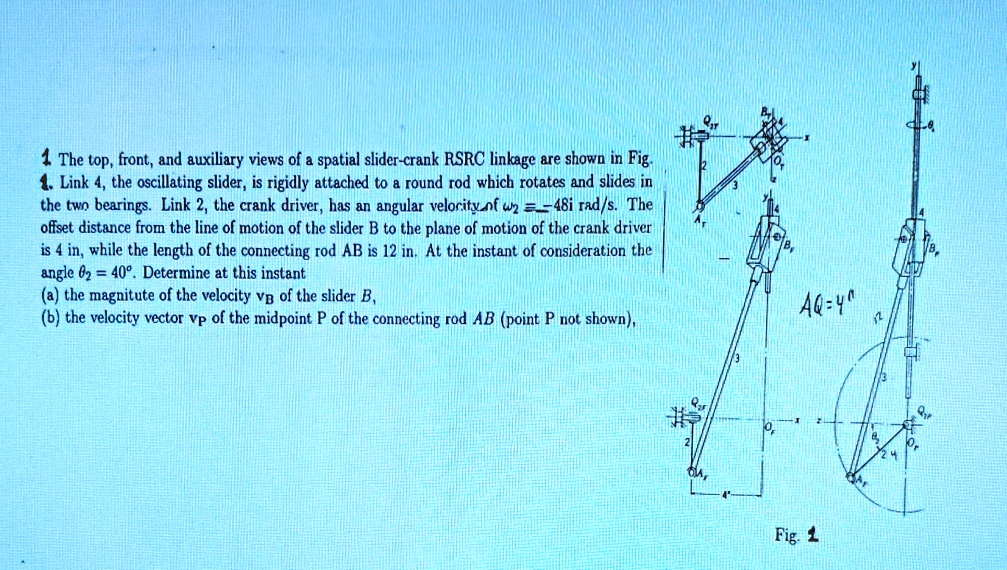 1 The top, front, and auxiliary views of a spatial...