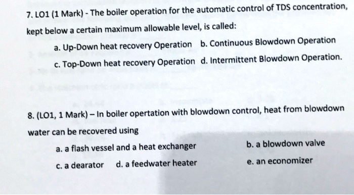 SOLVED: 7.LO1(1 Mark)-The boiler operation for the automatic control of ...
