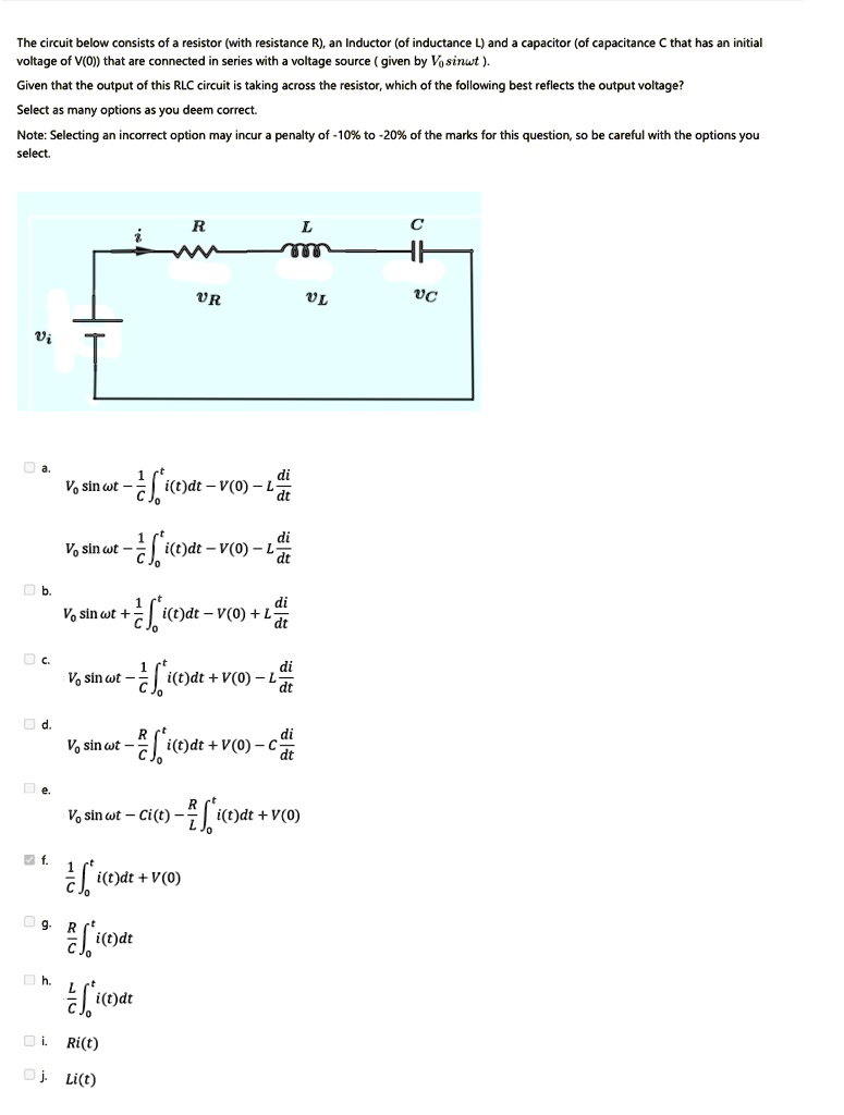 SOLVED: The circuit below consists of a resistor (with resistance R ...