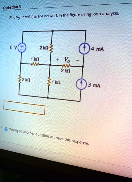 SOLVED: Find Vo in volts in the network in the figure using loop analysis. Some solutions say ...