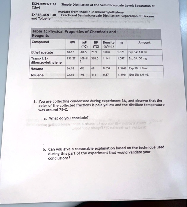 EXPERIMENT 3A Simple Distillation at the Semimicroscale Level ...