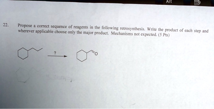 SOLVED: Propose correct sequence of reagents in the following ... SOLVED: Propose correct sequence of reagents in the following ...