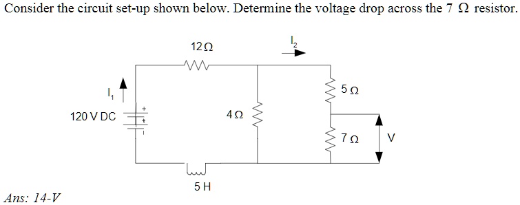 SOLVED: Consider the circuit set-up shown below. Determine the voltage ...