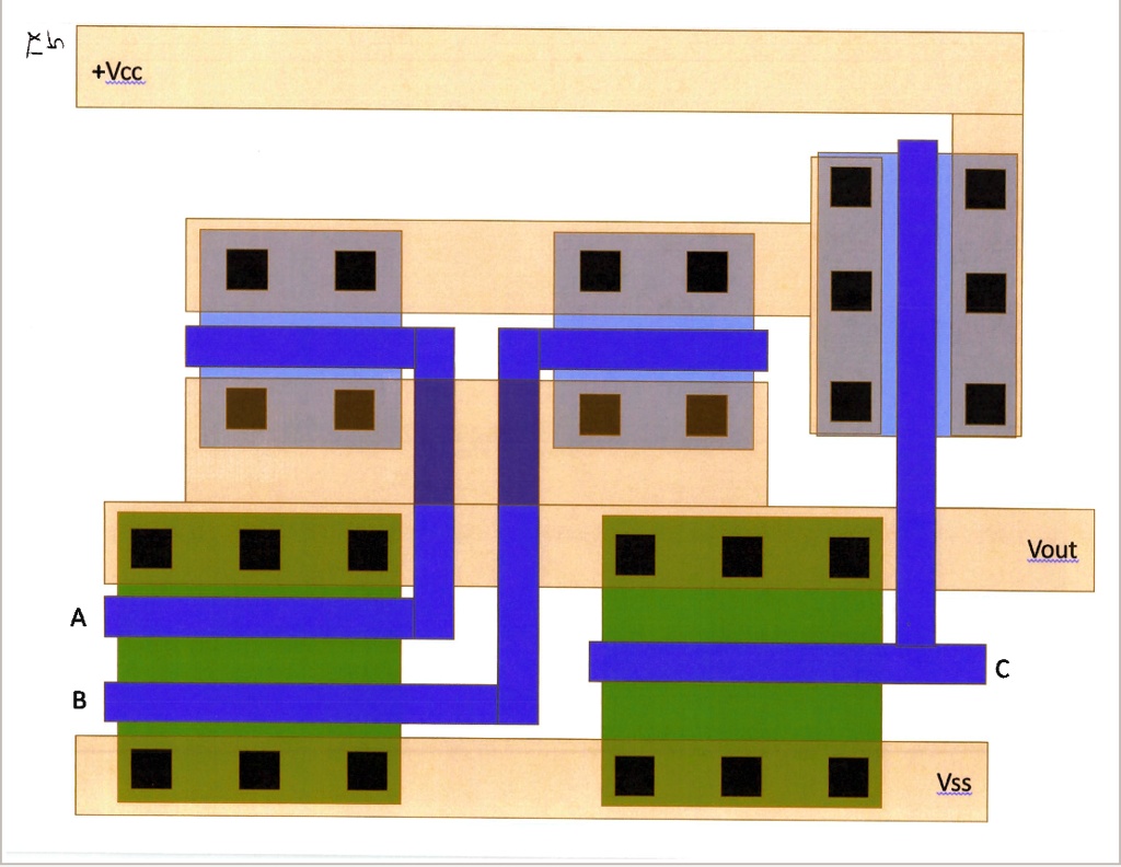 SOLVED: For the inverter layout shown, estimate the resistance and ...