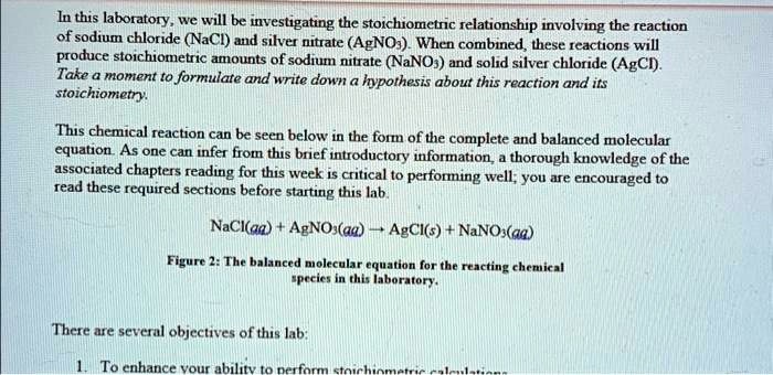 SOLVED: perform stoichiometric calculations 2To understand the concept ...