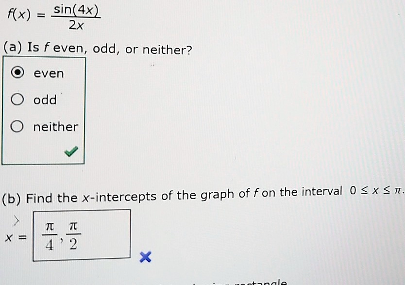 Is F X 4x Even Or Odd Online | www.simpleplanning.net