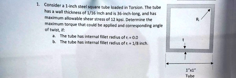 SOLVED: Maximum allowable shear stress of 12 kpsi. Determine the ...