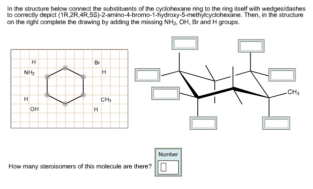 SOLVED:In the structure below connect the substituents of the ring the ...