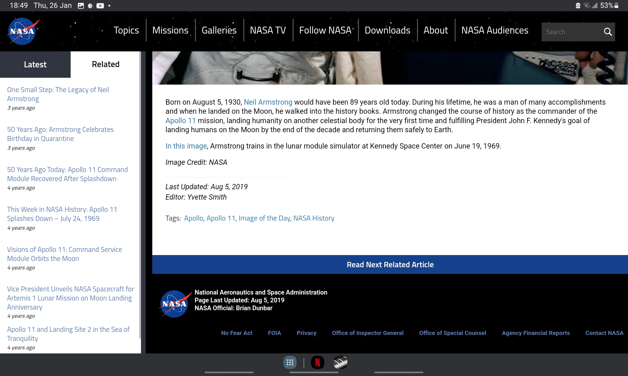 SOLVED: 18:49 Thu, 26 Jan ?? , l 53 % Search Latest Related One Small ...