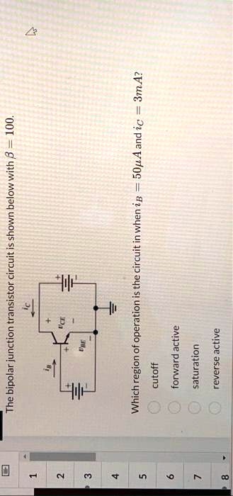 SOLVED: The bipolar junction transistor circuit is shown below with 100 ...
