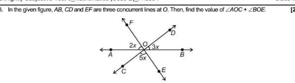 Solved In The Given Figure Ab Cd And Ef Are The Three Concurrent