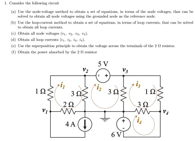 SOLVED: Consider the following circuit. Use the node-voltage method to ... SOLVED: Consider the following circuit. Use the node-voltage method to ...