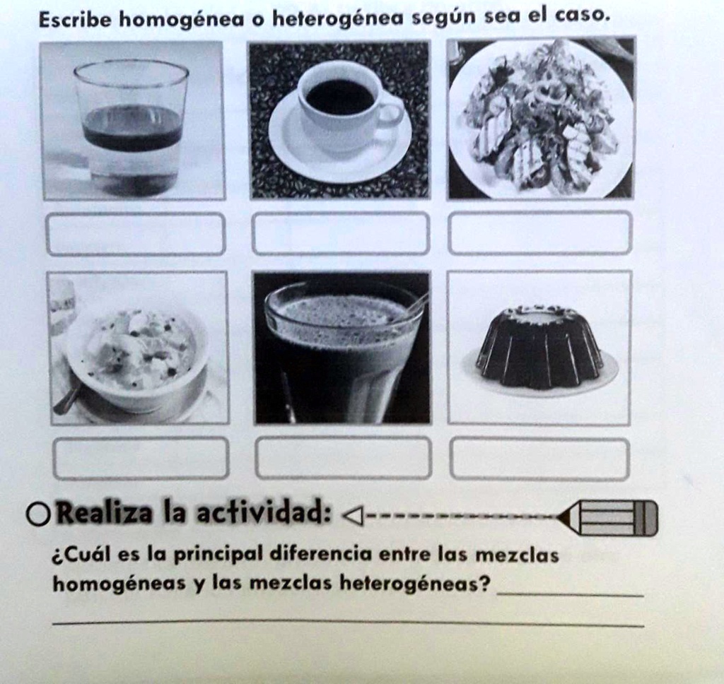 SOLVED: cual de las imágenes es homogénea o heterogénea también me ...