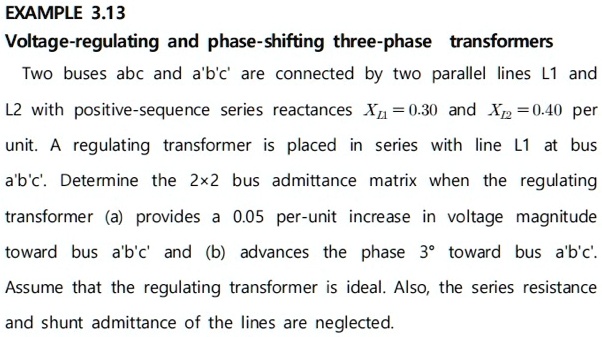 EXAMPLE 3.13 Voltage-regulating and phase-shifting three-phase ...
