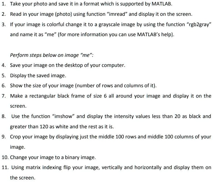SOLVED: 1. Take your photo and save it in a format which is supported ...