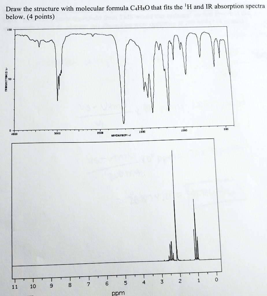 SOLVED: Draw the structure with molecular formula CH3O that fits the H ...