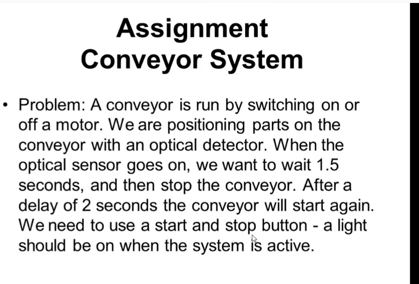SOLVED: 'I want solve Assignment Conveyor System Problem: A conveyor is ...
