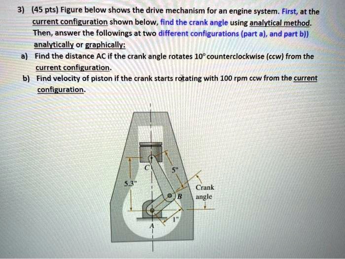 VIDEO solution: 345 pts) The figure below shows the drive mechanism for ...