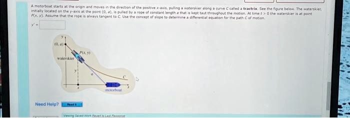 SOLVED: Texts: A motorboat starts at the origin and moves in the ...