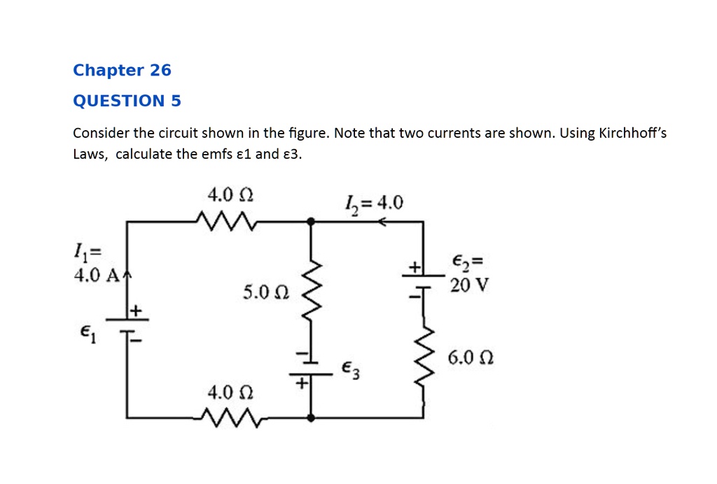 chapter 26 question 5 consider the circuit shown in the figure note that two currents are shown ...