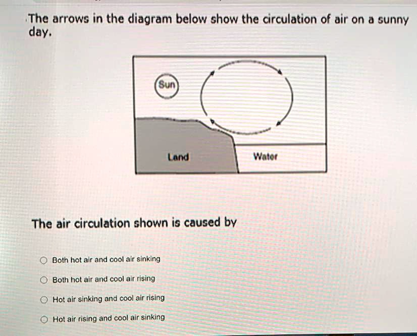 SOLVED: Please help and explain if you can. The arrows in the diagram below show the circulation ...