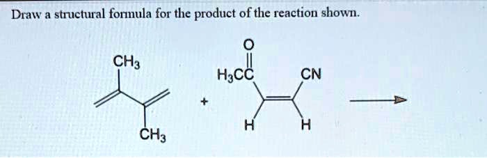 SOLVED: Draw a structural formula for the product of the reaction shown ...