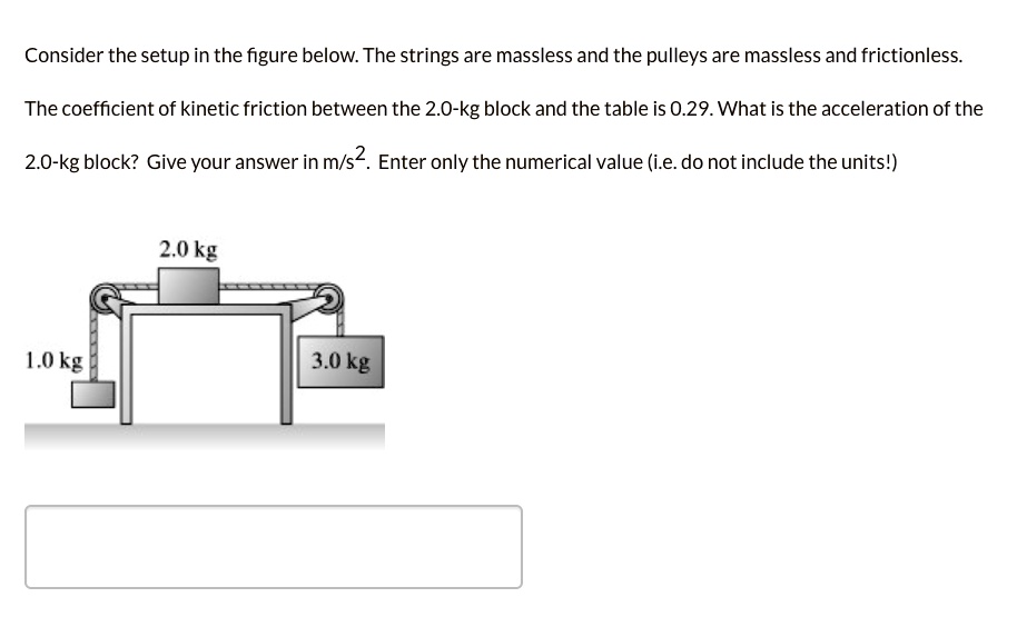 SOLVED: Consider the setup in the figure below: The strings are ...