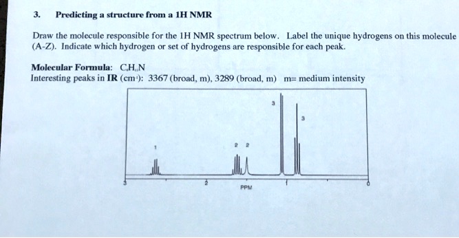 SOLVED: Predicting structure [rom IH NMR Draw the molecule responsible ...