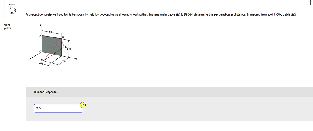 A precast concrete wall section is temporarily held by two cables as ...